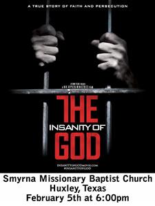 'The Insanity of God' Featured at Smyrna Baptist Church | Shelby County ...